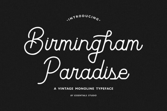 Birmingham Paradise Font - Free Font