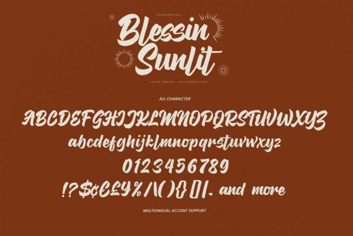 Blessin Sunlit Font - Free Font