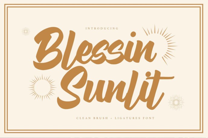 Blessin Sunlit Font - Free Font