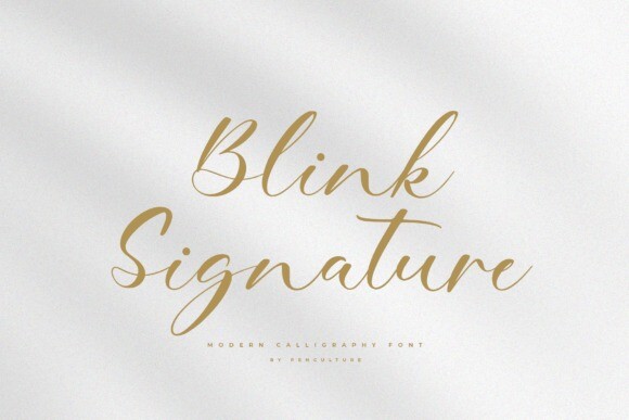 Blink Signature Font - Free Font