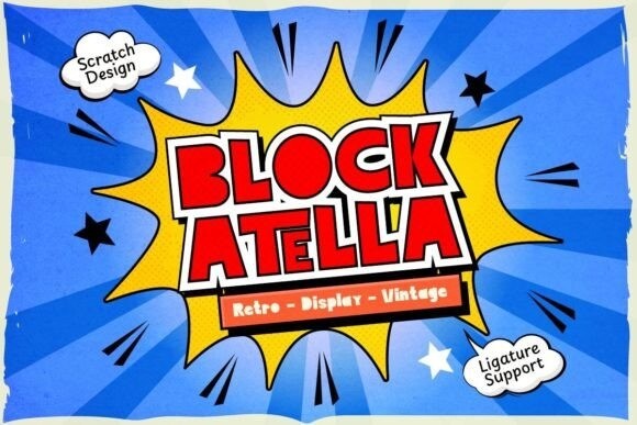 Block Atella Font - Free Font
