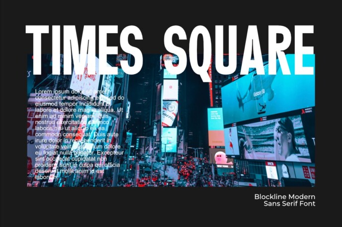 Blockline Font - Free Font