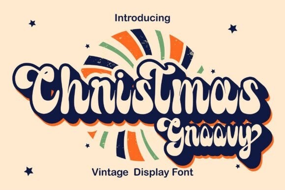 Christmas Groovy Font - Free Font