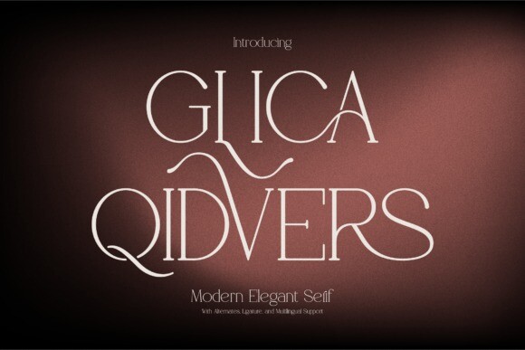 Glica Qidvers Font - Free Font