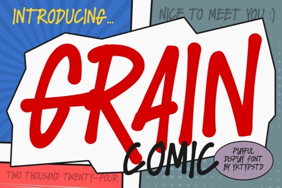 Grain Comic Font - Free Font