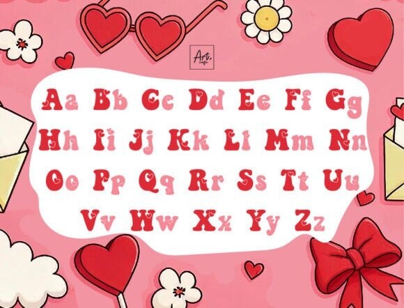 Groovy Heart Font - Free Font