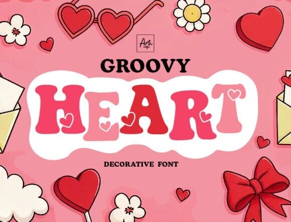 Groovy Heart Font - Free Font