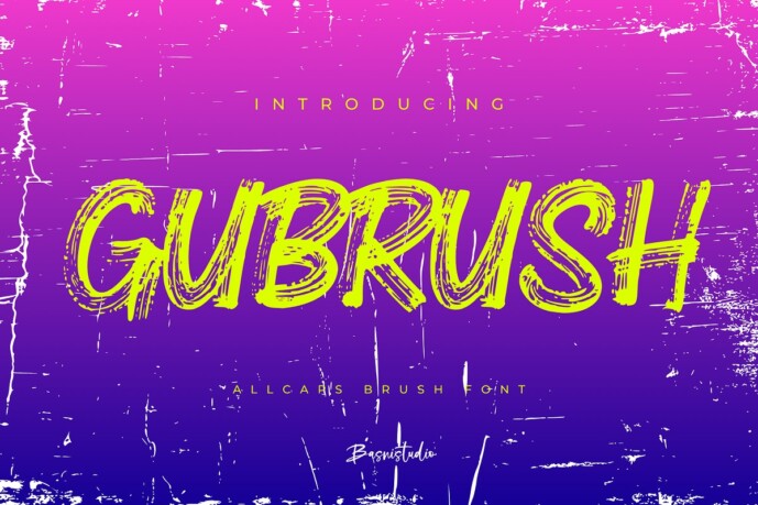 Gubrush Font - Free Font
