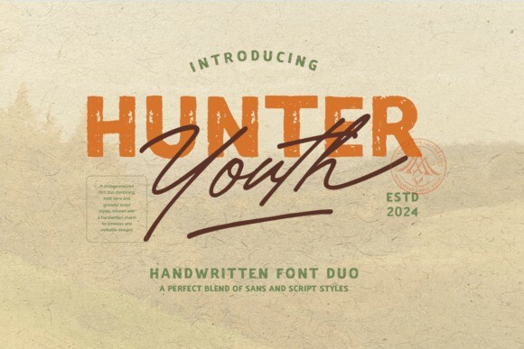 Hunter Youth Font - Free Font