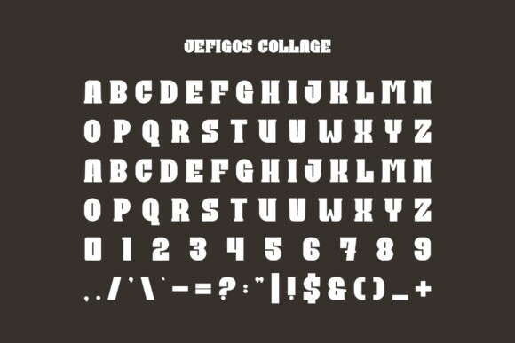 Jefigos Collage Font - Free Font