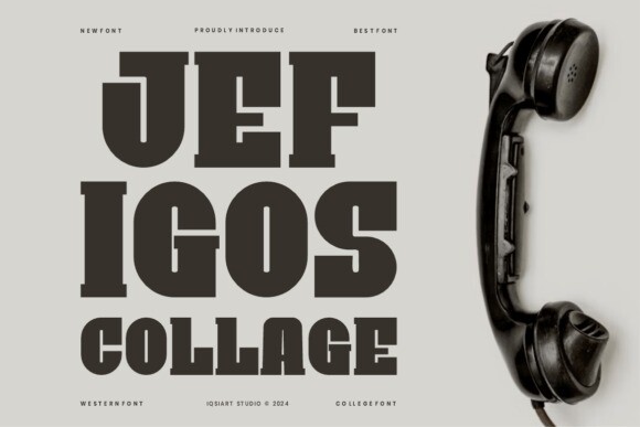 Jefigos Collage Font - Free Font