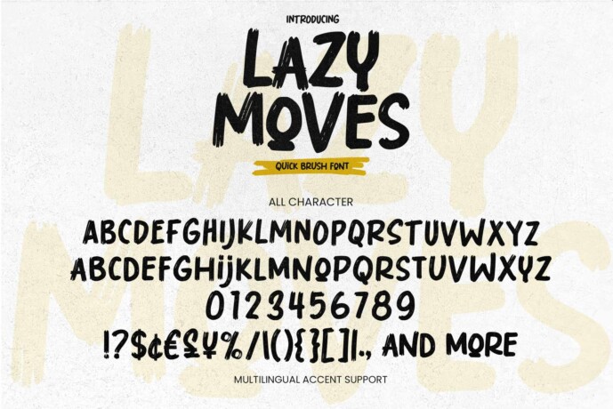 Lazy Moves Font - Free Font