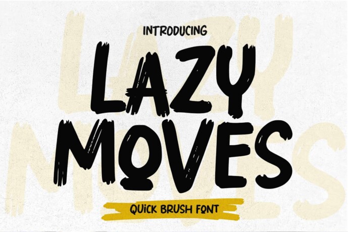 Lazy Moves Font - Free Font