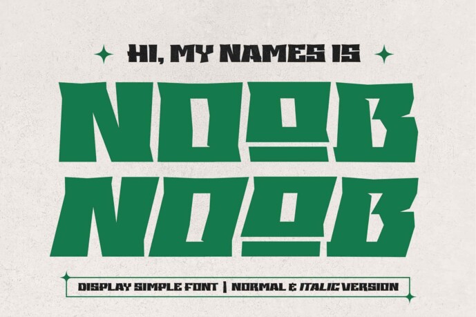 Noob Font - Free Font