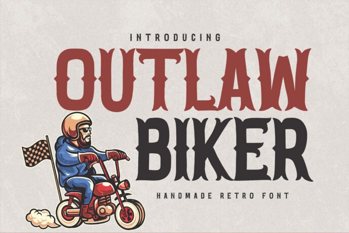Outlaw Biker Font - Free Font