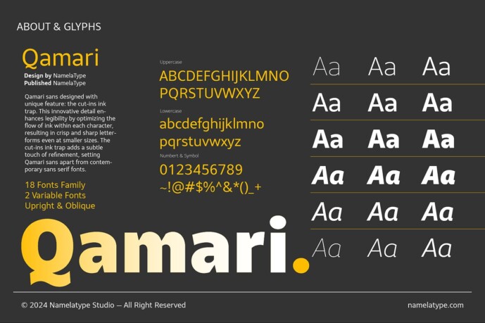 Qamari Sans Font - Free Font