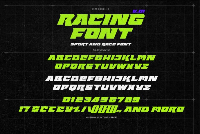 Racing Font - Free Font