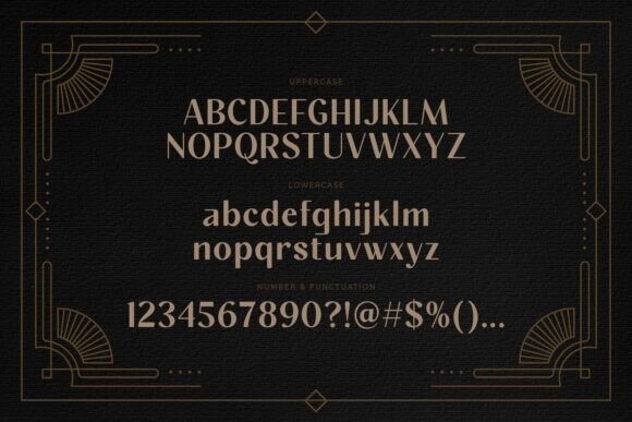 The Deco Noir Font - Free Font