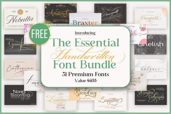 The Essential Handwritten Font Bundle - Free Font