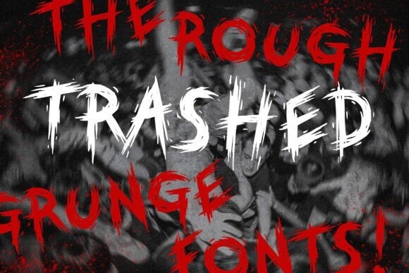Trashed Display Font - Free Font
