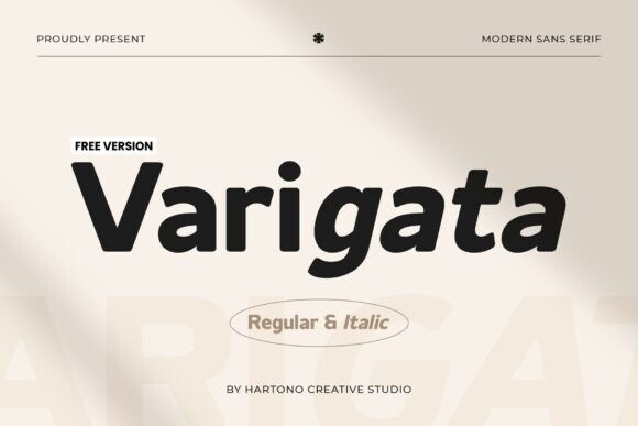 Varigata Font - Free Font