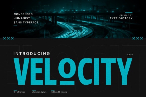 Velocity Typeface - Free Font