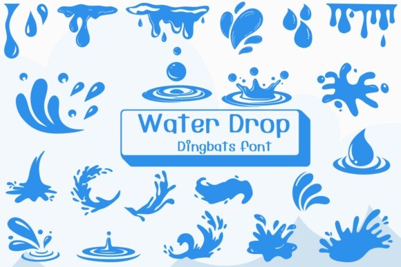 Water Drop Font - Free Font