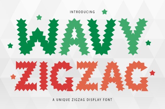 Wavy Zigzag Font - Free Font