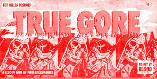 True Gore Font - Free Font