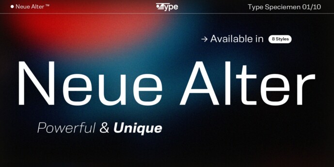 Neue Alter Font Family - Free Font