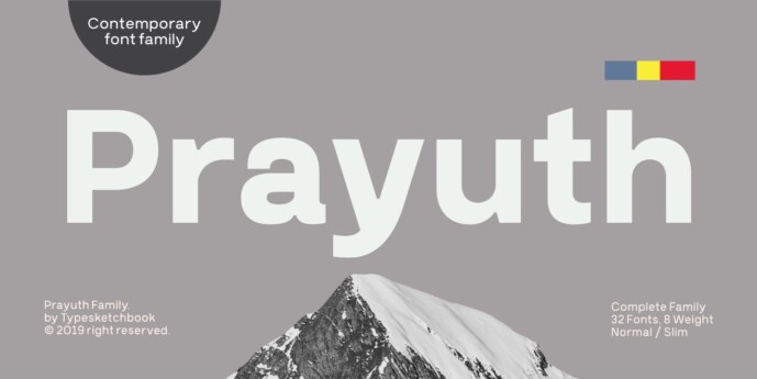 Prayuth Font Family - Free Font