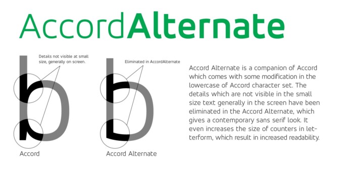 Accord Alternate Font Family - Free Font