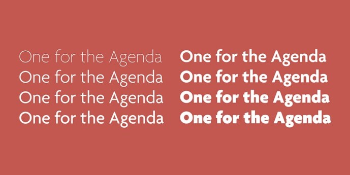 Agenda One Font Family - Free Font