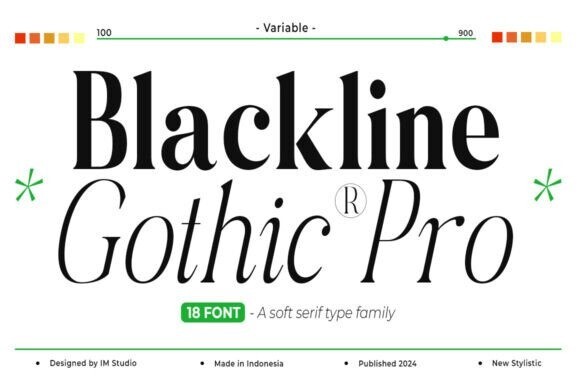 Blackline Gothic Font - Free Font