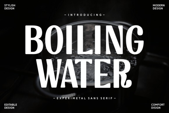 Boiling Water Font - Free Font