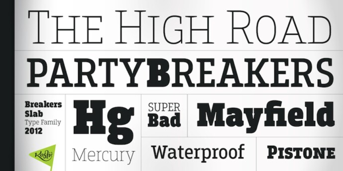 Breakers Slab Font Family - Free Font