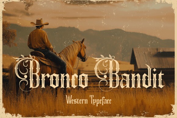 Bronco Bandit Font - Free Font