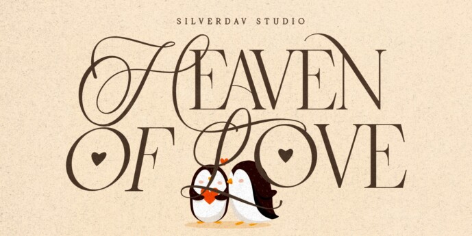 Heaven Of Love Font Family - Free Font