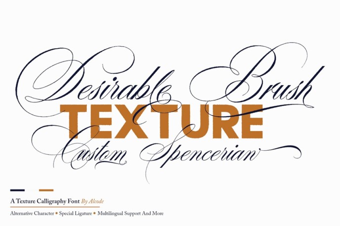 Desirable Brush Texture Font - Free Font