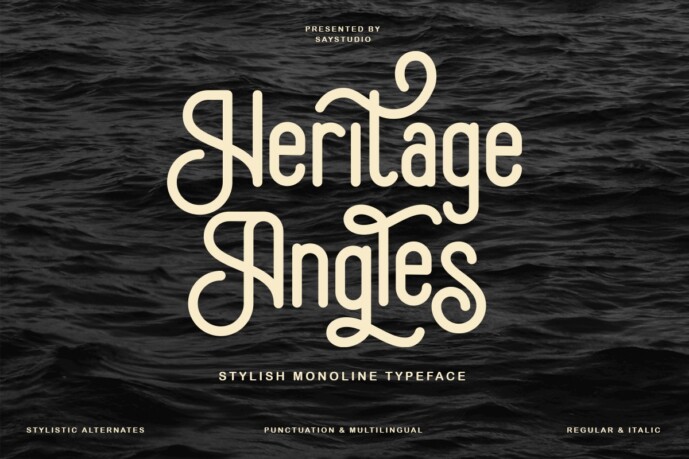 Heritage Angles Font - Free Font