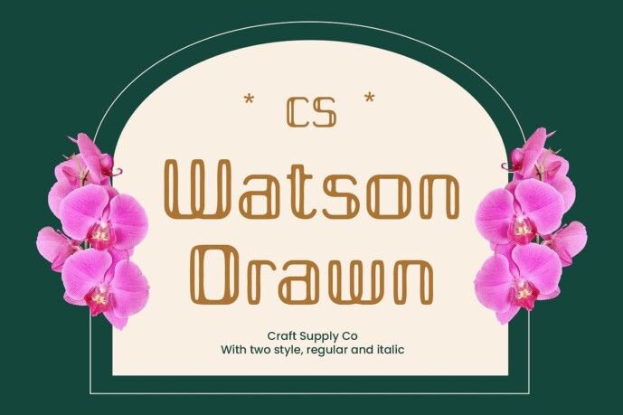 CS Watson Drawn Font - Free Font