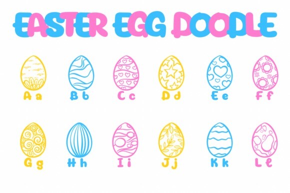 Easter Egg Doodle Font - Free Font