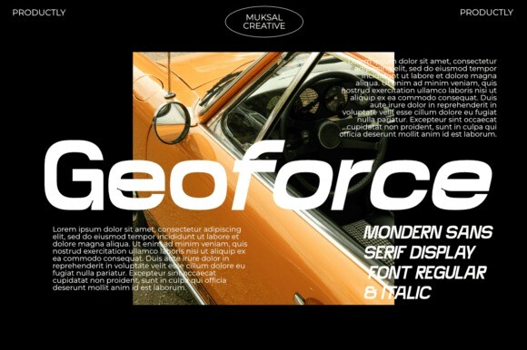 Geoforce Font - Free Font