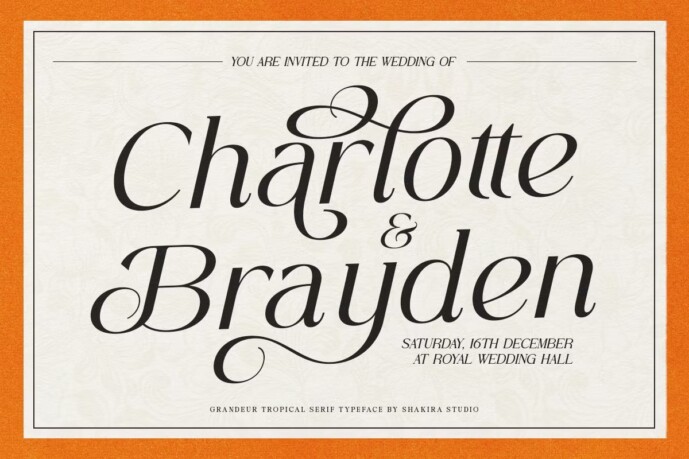 Grandeur Tropical Font - Free Font