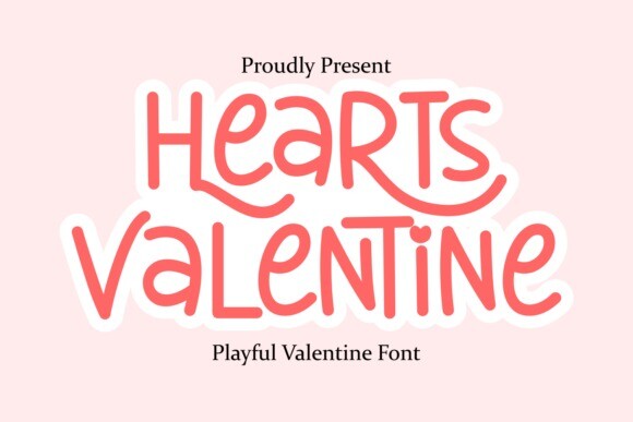Hearts Valentine Font - Free Font