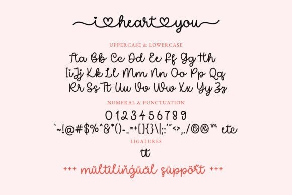 I Heart You Font - Free Font