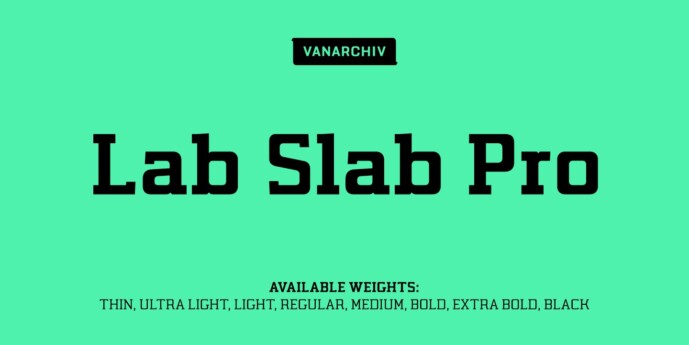 Lab Slab Pro Font Family - Free Font