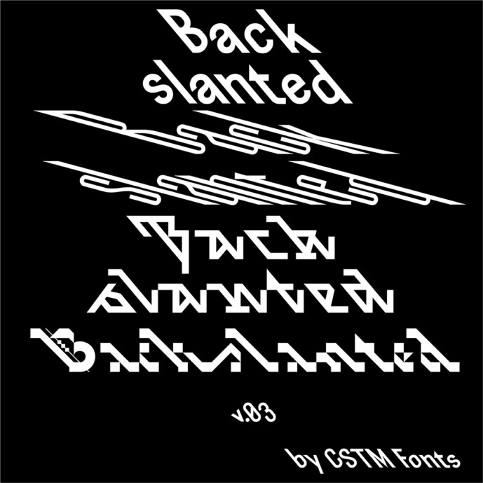 Backslanted Font Family - Free Font