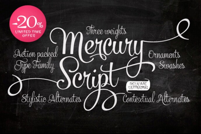 Mercury Script Font Family - Free Font