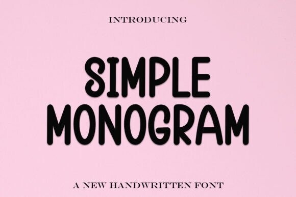 Simple Monogram Font - Free Font